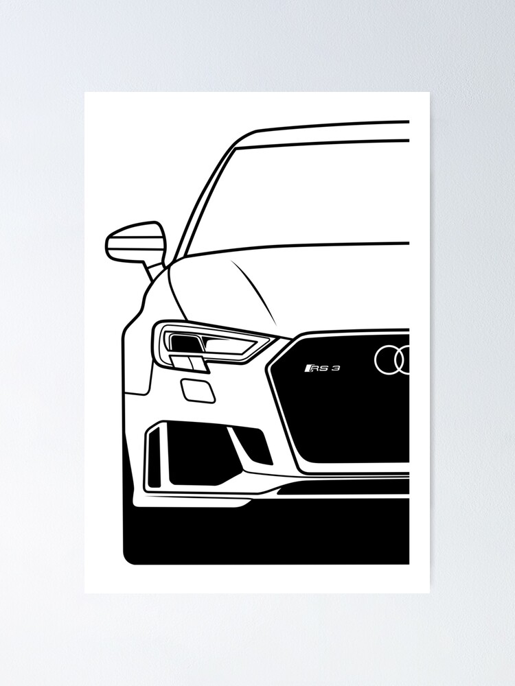 "RS3 8V Front" Poster by l13psna | Redbubble