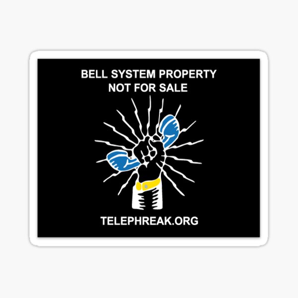 "Telephreak - Oldschool Logo" Sticker for Sale by astrutt | Redbubble