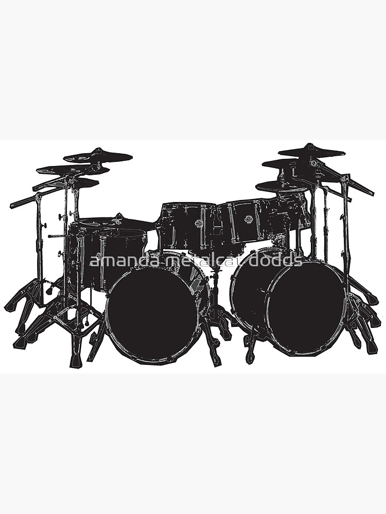 "Drum Kit" Poster for Sale by metalcat | Redbubble