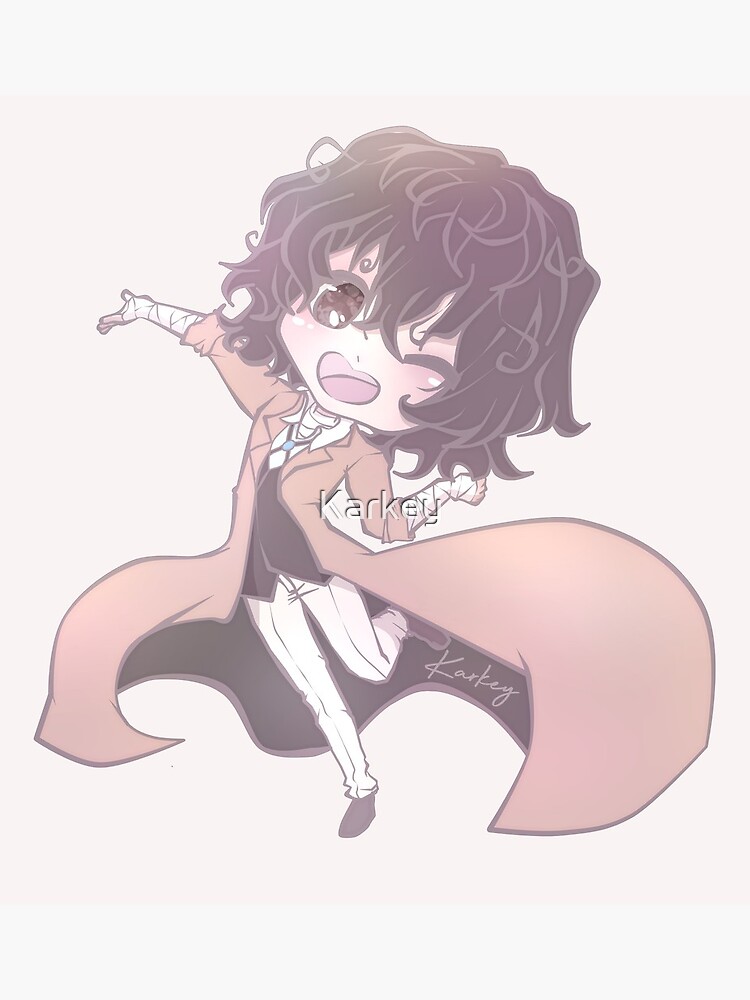 "Dazai osamu chibi cute bungou stray dogs mafia" Art Print for Sale by ...