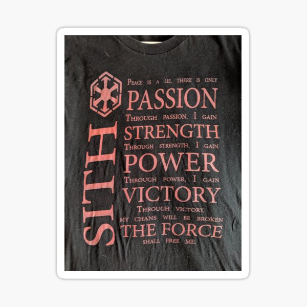 "The Sith Code" Sticker for Sale by jkcase01 | Redbubble