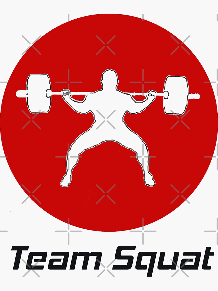 "Squat Logo" Sticker for Sale by StrengthSociety | Redbubble