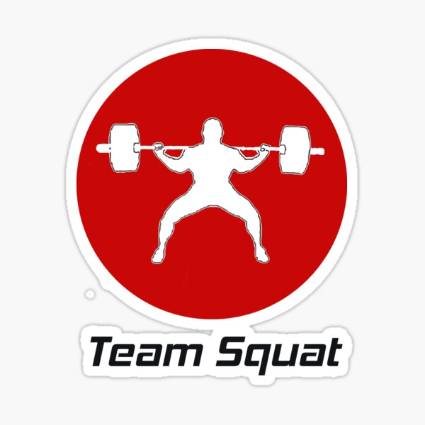 "Squat Logo" Sticker for Sale by StrengthSociety | Redbubble