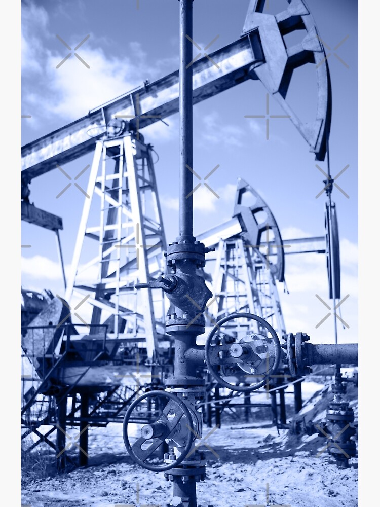 "Wellhead and pump jack." Framed Art Print for Sale by bashta | Redbubble