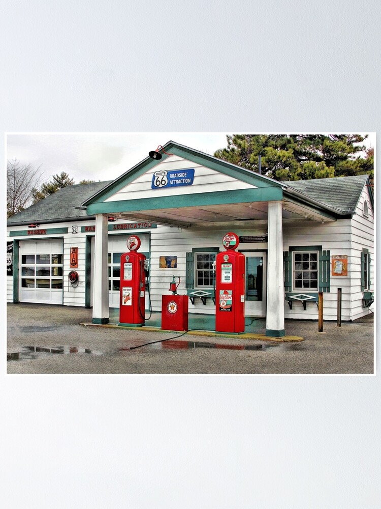 "Full Service Texaco" Poster for Sale by SuddenJim | Redbubble