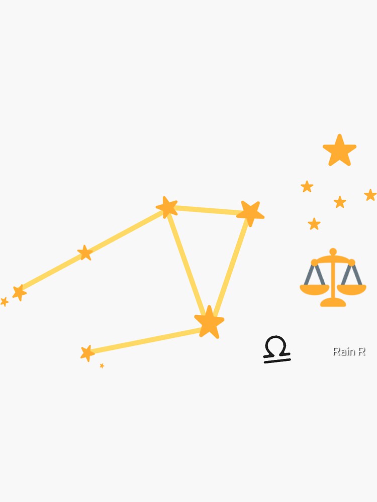 "libra nasa constellation zodiac emoji" Sticker for Sale by LORRAUN ...