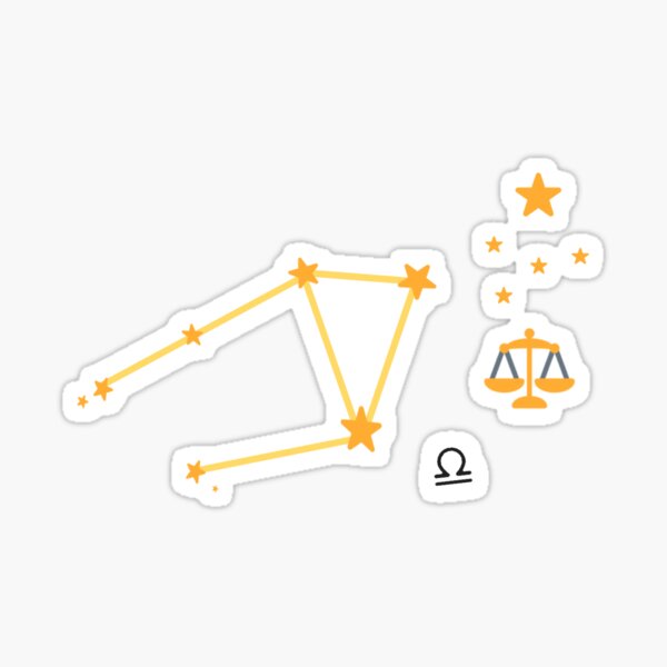 "libra nasa constellation zodiac emoji" Sticker for Sale by LORRAUN ...