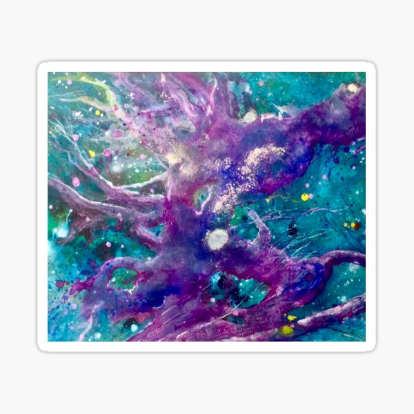 "Cosmic Tree" Sticker for Sale by Angelahh | Redbubble