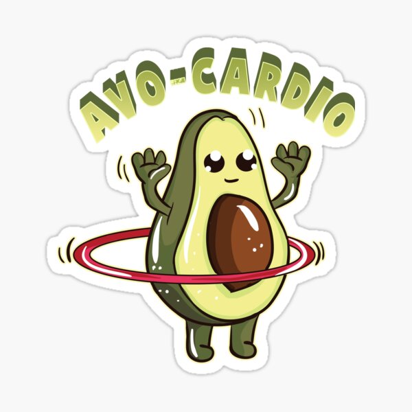 Avo Cardio Stickers | Redbubble