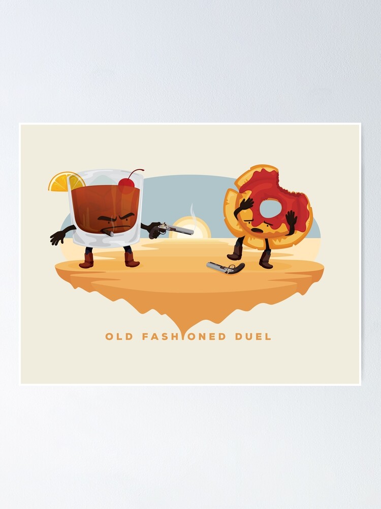 "Old Fashioned Duel" Poster for Sale by mykowu | Redbubble