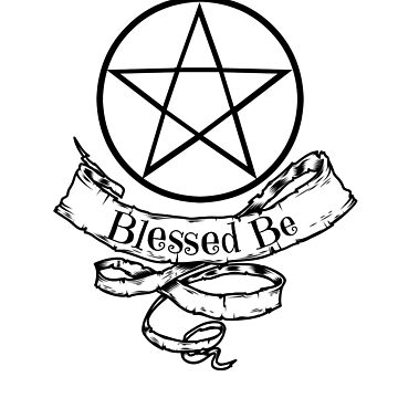 "Blessed Be" Sticker for Sale by loki13outlaw | Redbubble