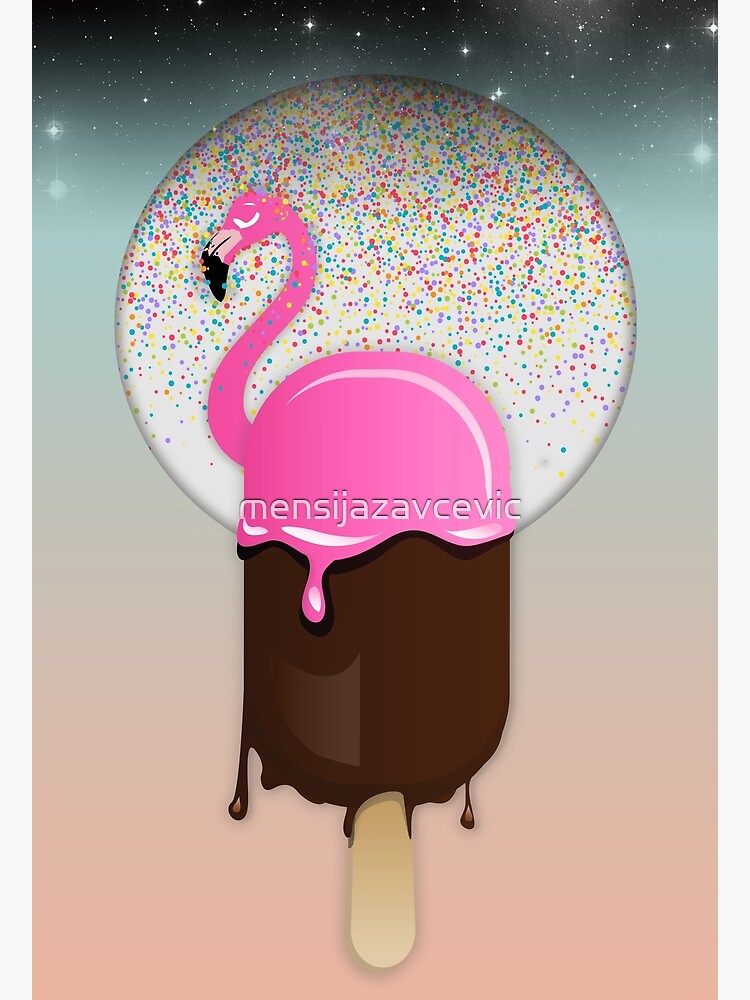 "Candy Cane Flamingo" Poster by mensijazavcevic | Redbubble