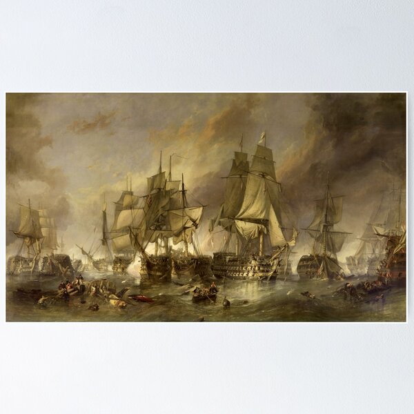"The Battle of Trafalgar " Poster for Sale by verypeculiar | Redbubble