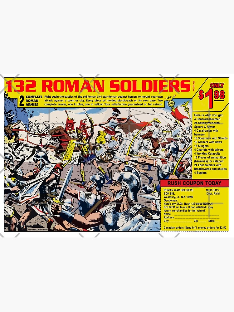 "Roman Soldiers Comic Book Ad" Art Print by kayve | Redbubble