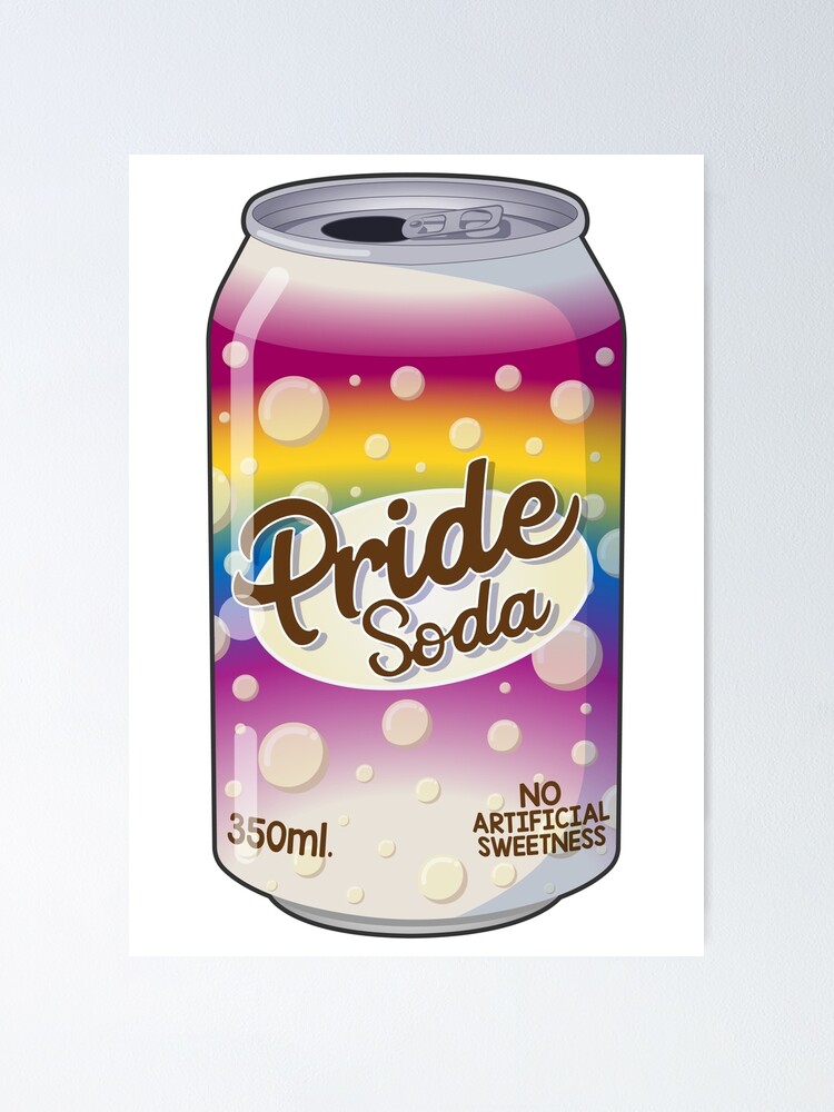 "Pride Month Soda Can - LGBTQ+ Flag" Poster for Sale by leixa | Redbubble