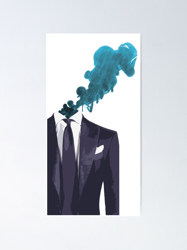 "Smoking Head" Poster for Sale by Malattia | Redbubble