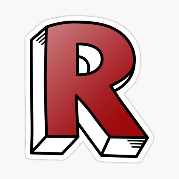 "The Letter R" Sticker for Sale by FinlayMcNevin | Redbubble