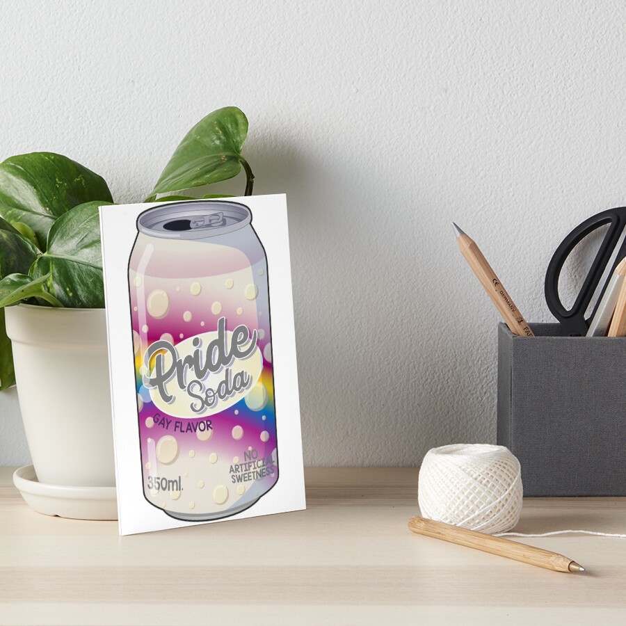"Pride Month Soda Can: Gay Flavor - LGBTQ+ Flag" Art Board Print by ...