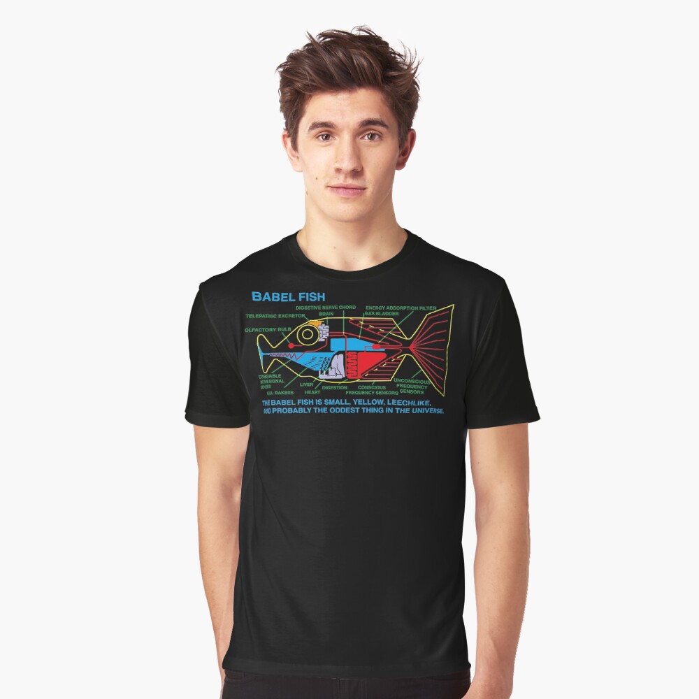 "NDVH Babel Fish H2G2" Sticker for Sale by nikhorne | Redbubble