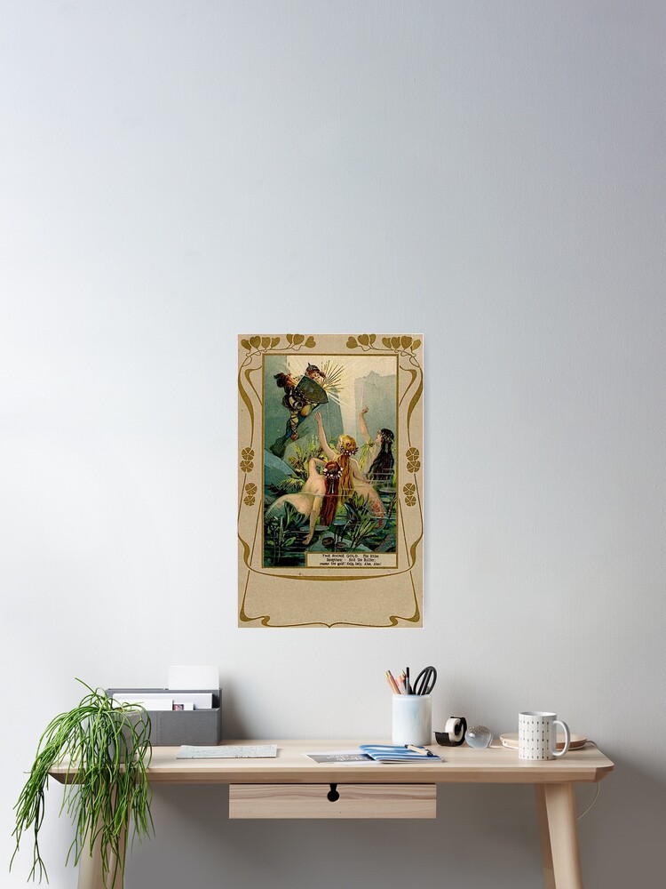 "Rheingold Vintage Mermaid Poster" Poster for Sale by fairychamber ...