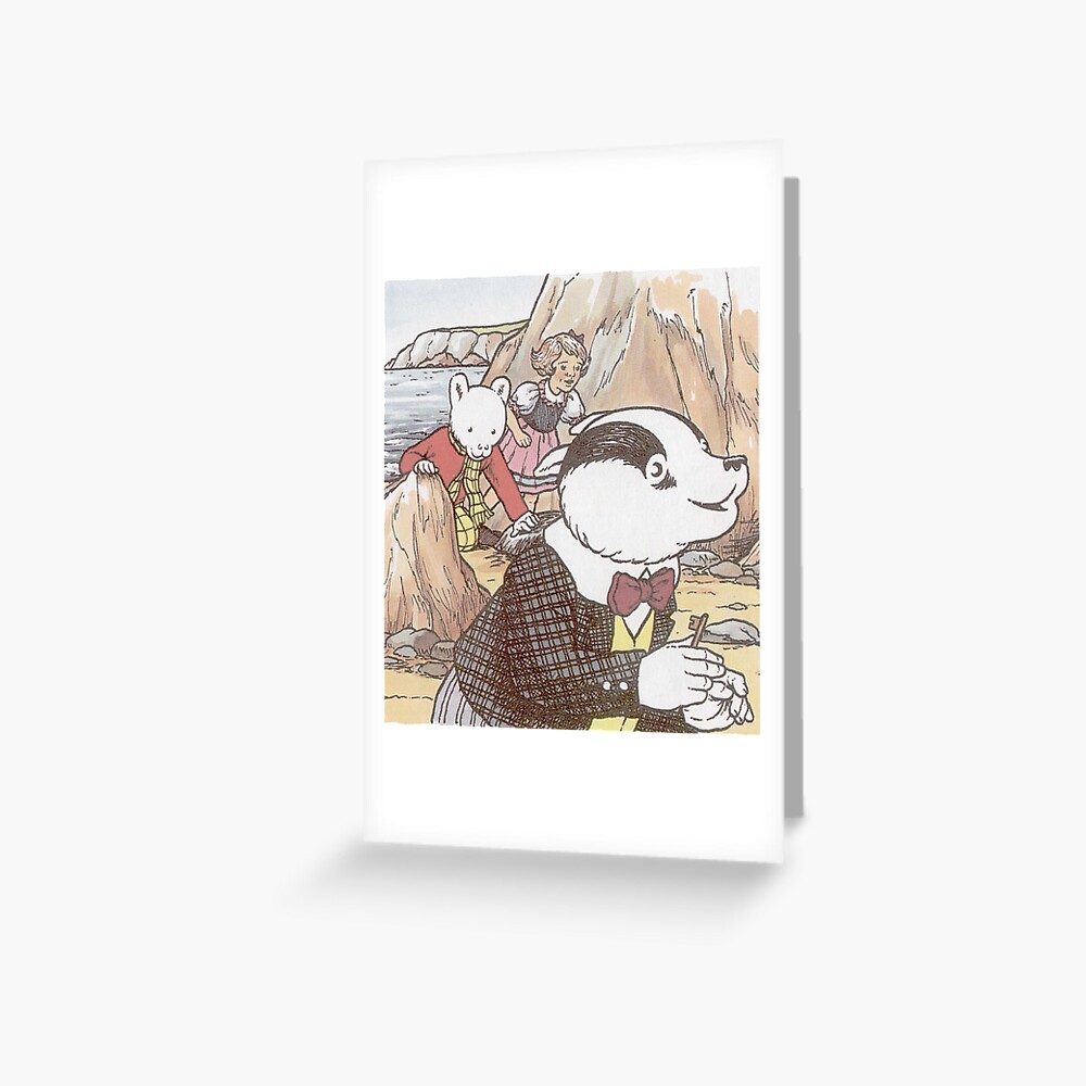 "Rupert Bear, Bill Badger, and friend" Greeting Card for Sale by ...