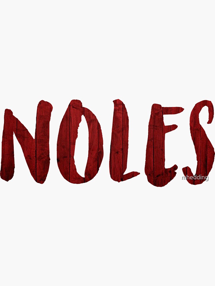 "noles wood sticker " Sticker by mhedding | Redbubble