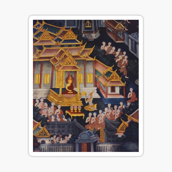 "Temple" Sticker for Sale by Nikodegallo | Redbubble