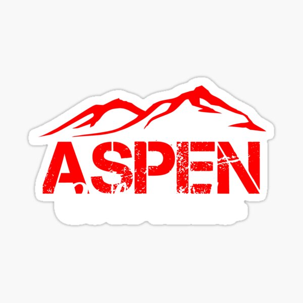 "Aspen Colorado Rocky Mountains" Sticker for Sale by slappywalker ...