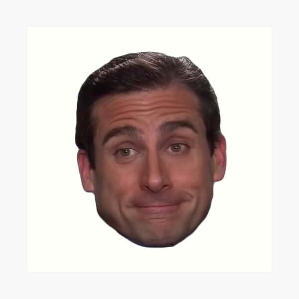 "Michael Scott Face" Art Print for Sale by virtualheaven | Redbubble