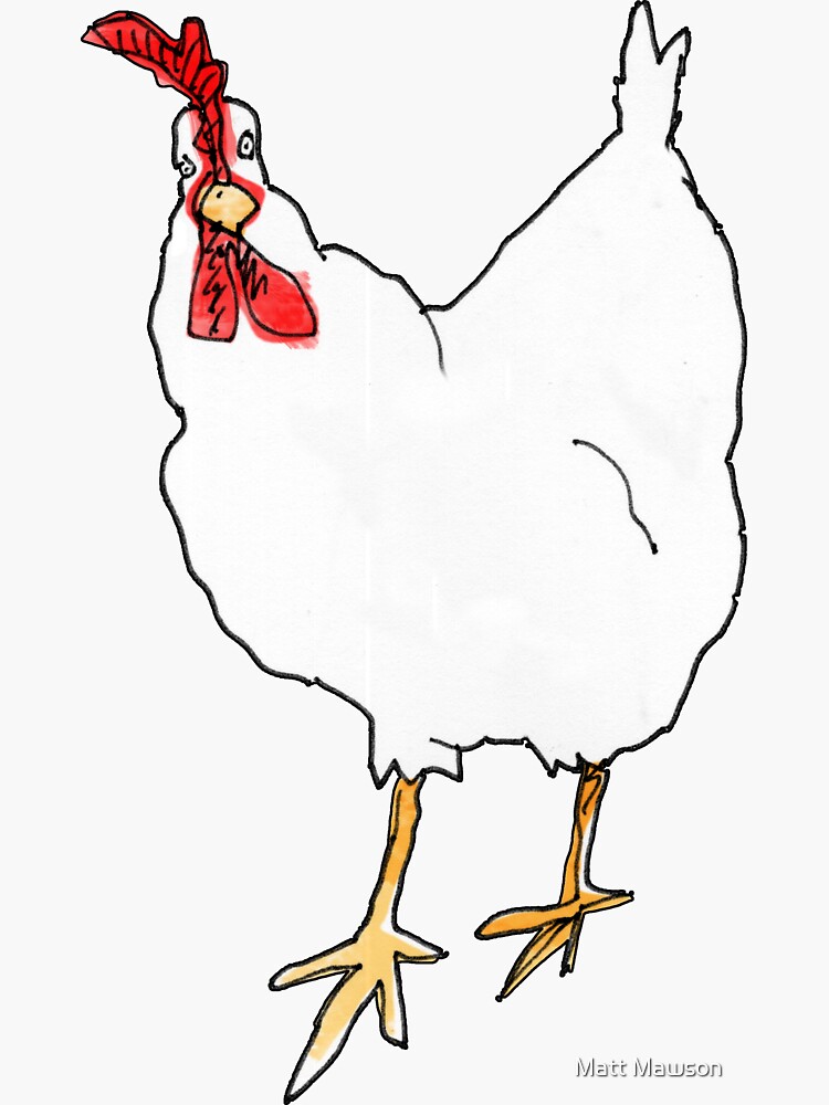 "chook" Sticker for Sale by mmawson | Redbubble