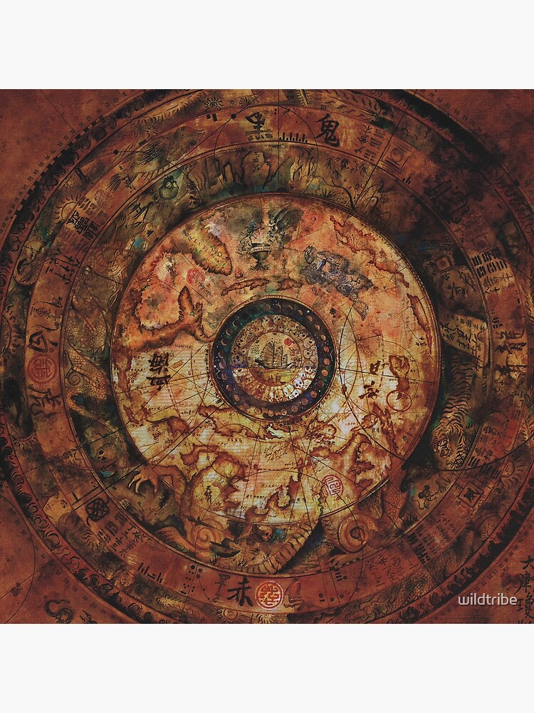 "Jack Sparrows Map | Sao Feng Replica Map" Clock for Sale by wildtribe ...