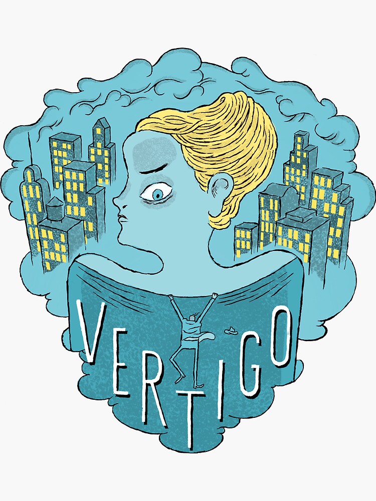 "Vertigo" Sticker for Sale by Danielotti | Redbubble