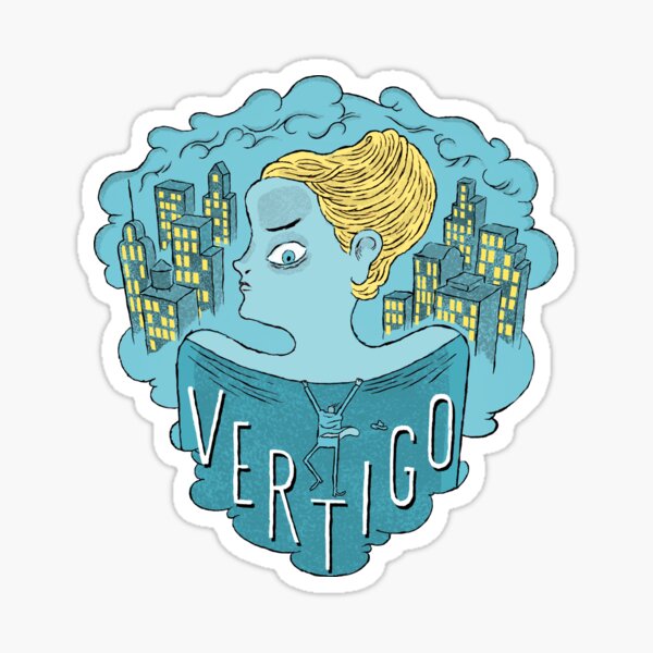 "Vertigo" Sticker for Sale by Danielotti | Redbubble