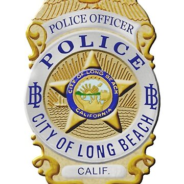"Long Beach Police" Sticker for Sale by Lawrence Baird | Redbubble