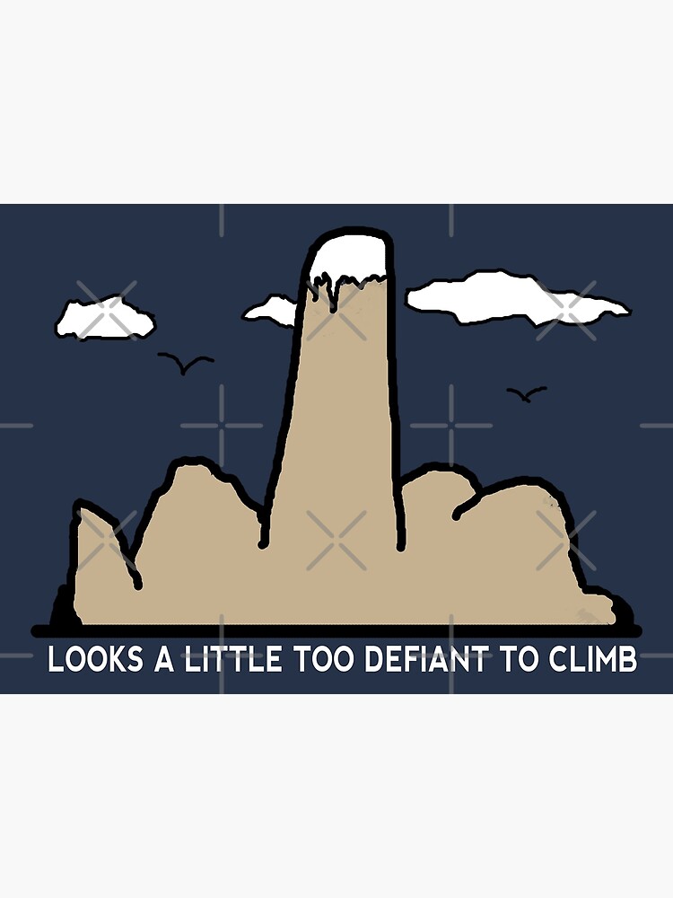 "Funny Rock Climbing Cartoon" Framed Art Print for Sale by SportsT ...