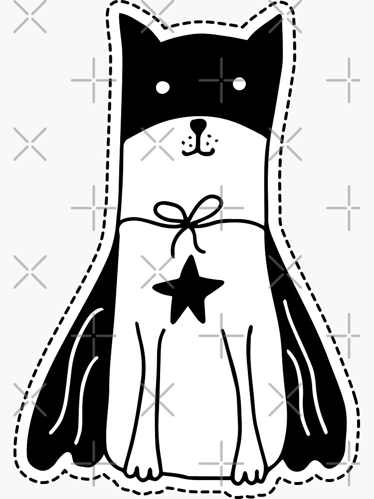 "CATMAN" Sticker by Vander66 | Redbubble