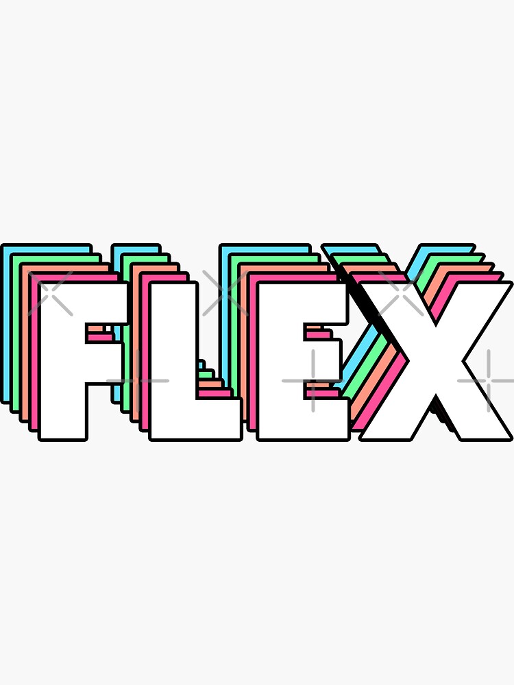"Flex Sticker" Sticker for Sale by GoodCooks | Redbubble
