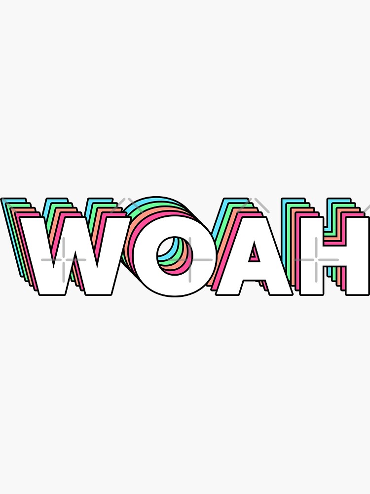 "Woah Sticker" Sticker by GoodCooks | Redbubble