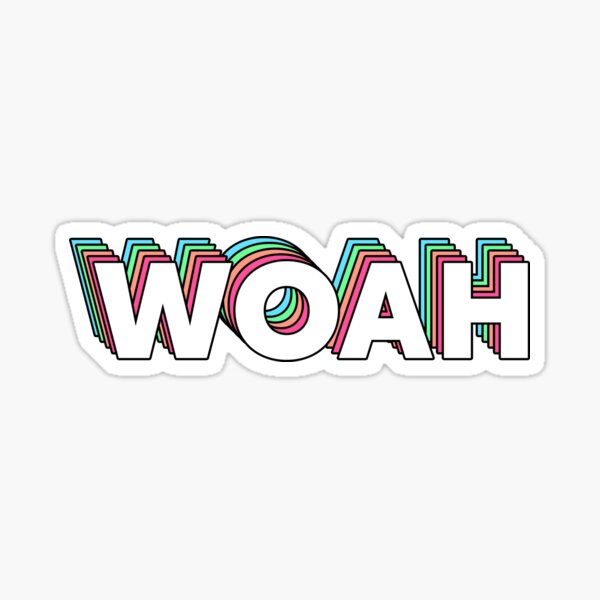 "Woah Sticker" Sticker by GoodCooks | Redbubble