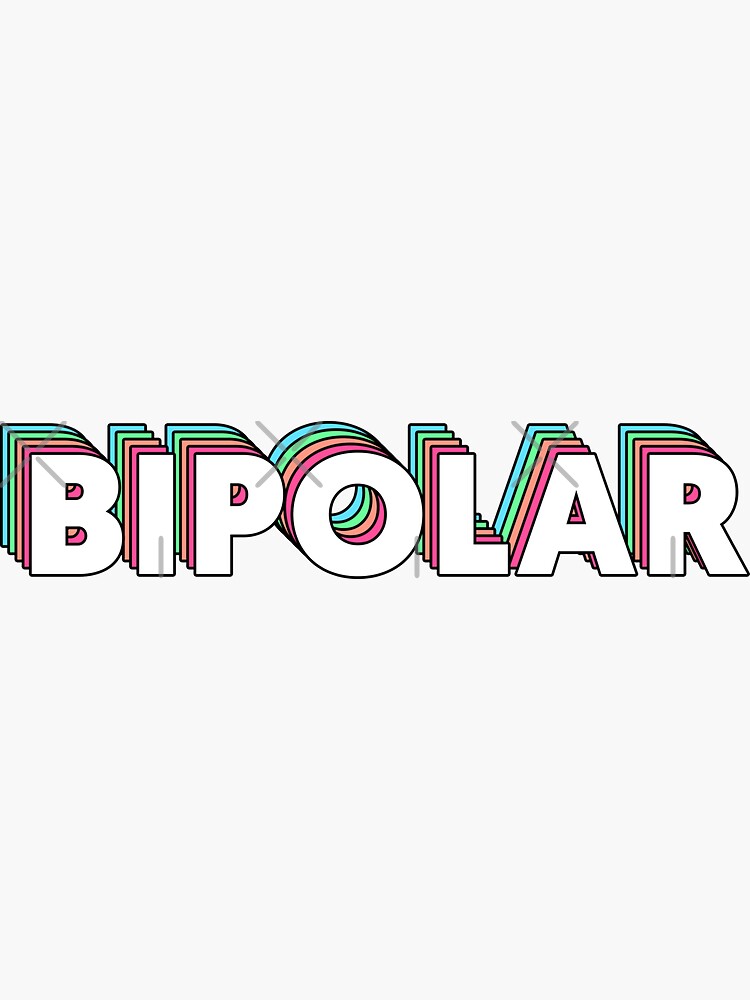 "Bipolar Sticker" Sticker by GoodCooks | Redbubble
