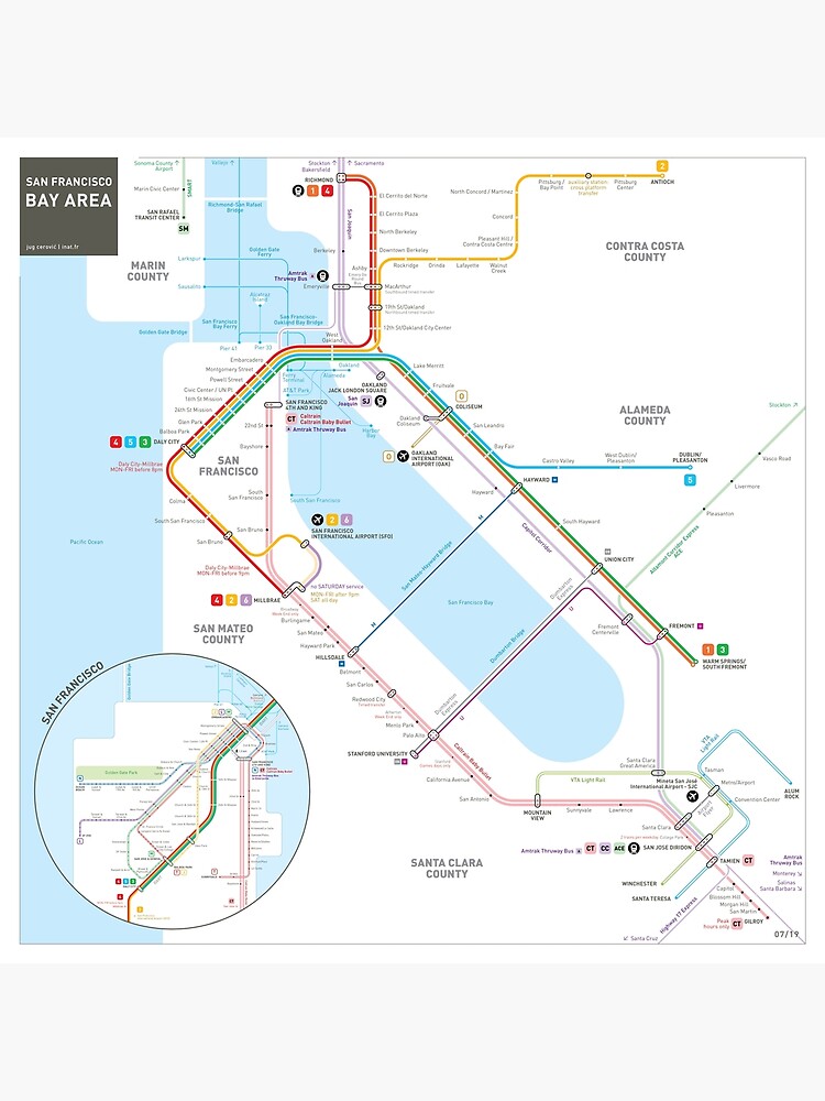 Public Transportation San Francisco Map - Map