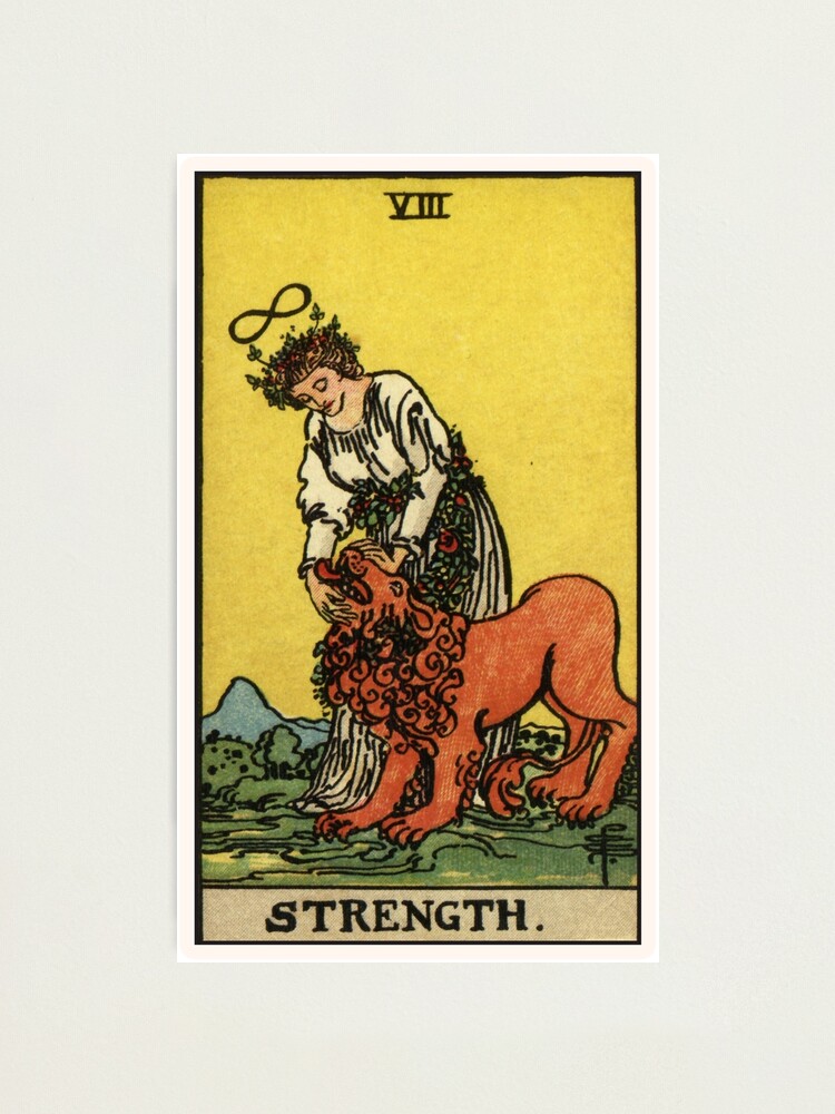 "VIII. Strength Tarot Card" Photographic Print for Sale by wildtribe ...