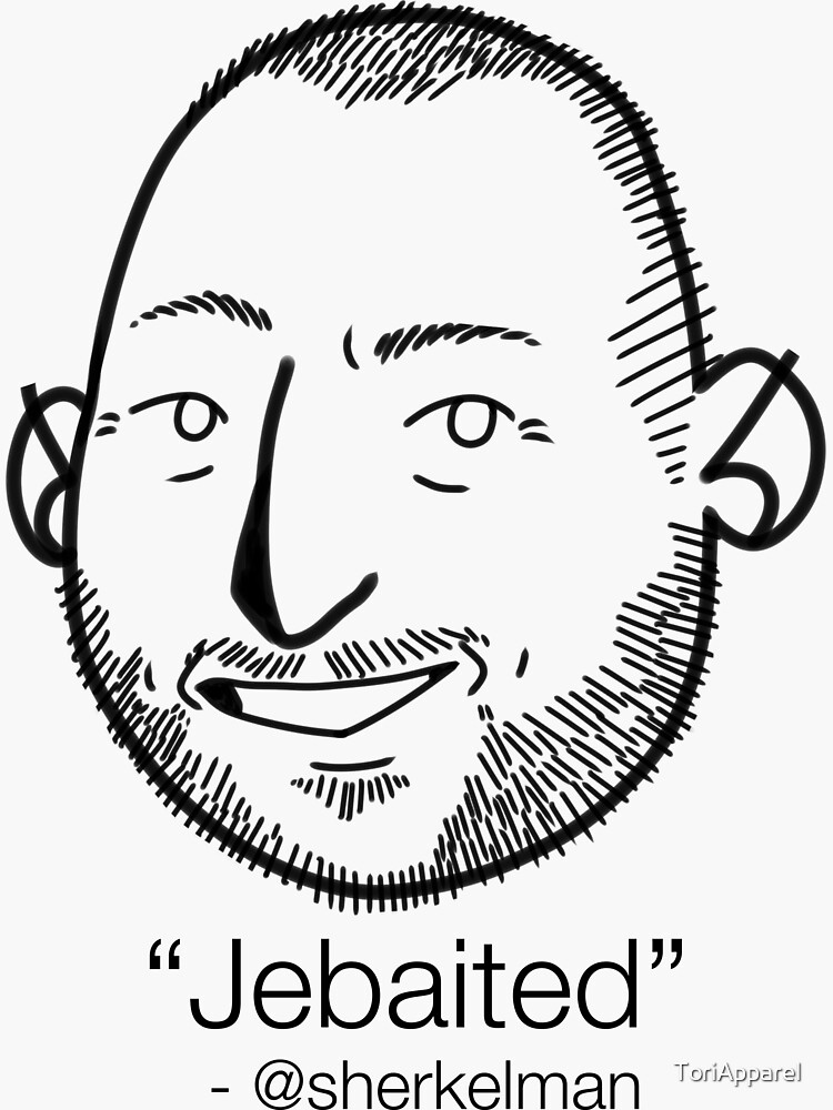 "Jebaited" Sticker for Sale by ToriApparel | Redbubble