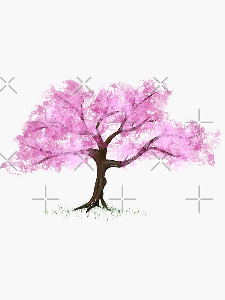 "Cherry Tree" Sticker for Sale by mirra7 | Redbubble