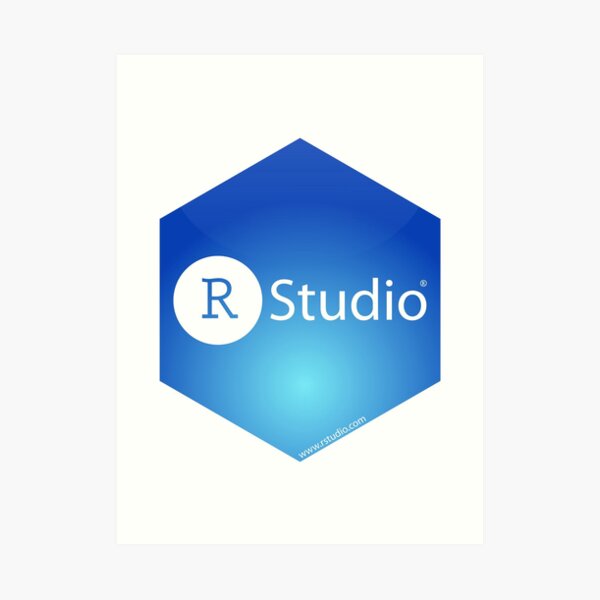 Rstudio Logo Art Prints | Redbubble
