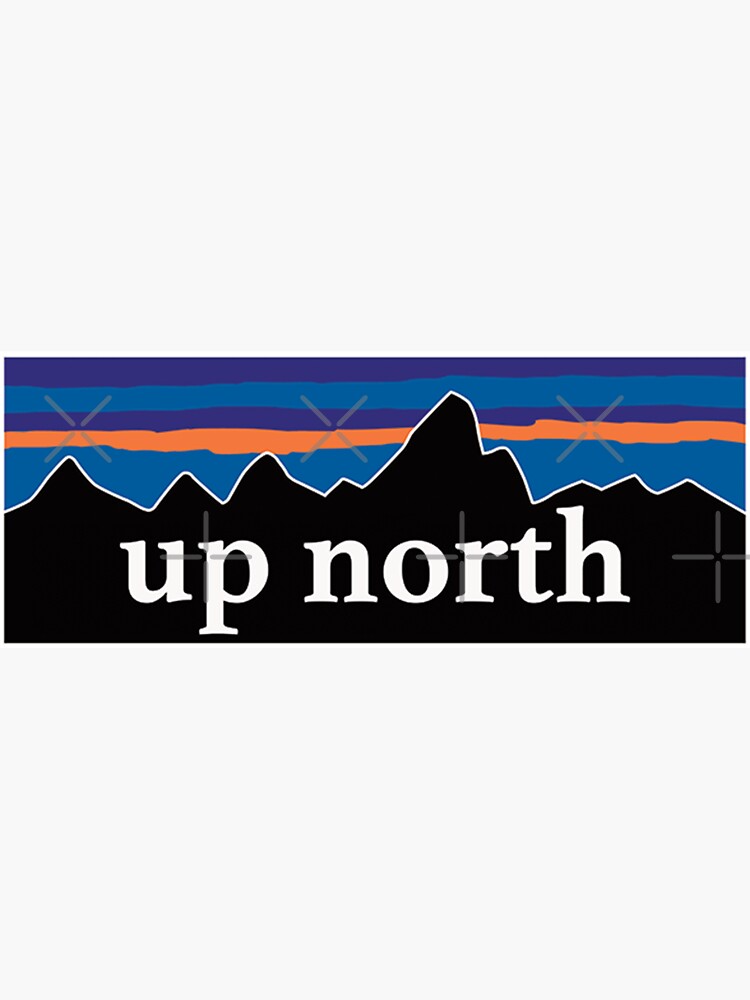 "Up north " Sticker for Sale by maccreations | Redbubble