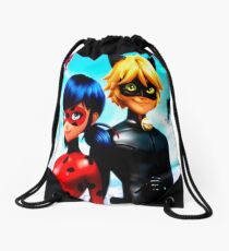 Miraculous Ladybug Drawstring Bags | Redbubble