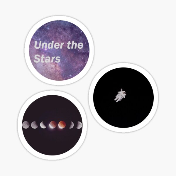 "Under the Stars Sticker Pack" Sticker for Sale by HappyMinimalist ...