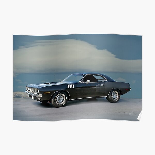 "1971 Plymouth Barracuda 'HemiCuda'" Poster by DaveKoontz | Redbubble