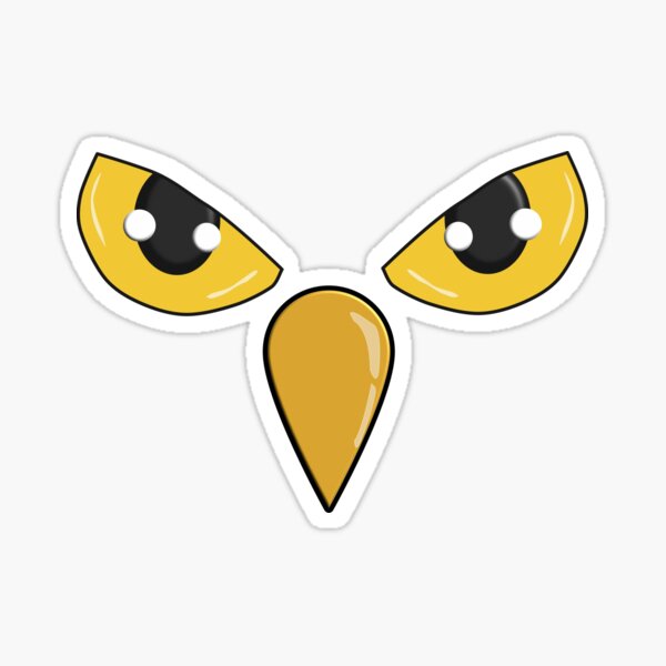Angry Owl Eyes Stickers | Redbubble